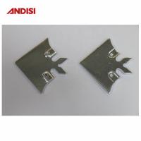 China Nonstandard 3mm Fish Shape Zinc Plated Steel Metal Bracket 56x56mm Flat Cabinet Corner Brace for sale