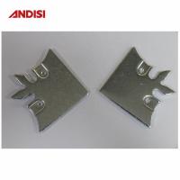 China Nonstandard 3mm Fish Shape Zinc Plated Steel Metal Bracket 56x56mm Flat Cabinet Corner Brace for sale