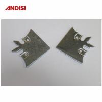 China Nonstandard 3mm Fish Shape Zinc Plated Steel Metal Bracket 56x56mm Flat Cabinet Corner Brace for sale