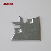 China Nonstandard 3mm Fish Shape Zinc Plated Steel Metal Bracket 56x56mm Flat Cabinet Corner Brace for sale