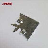 China Nonstandard 3mm Fish Shape Zinc Plated Steel Metal Bracket 56x56mm Flat Cabinet Corner Brace for sale