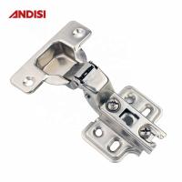 China ANDISI Two Way Slide On Cabinet Pivot Door Hinge 1/2 Inch Overlay for Kitchen Cupboard Furniture for sale