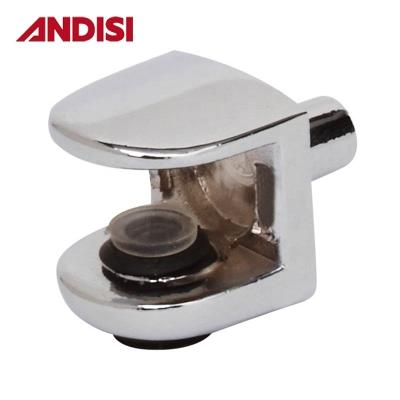 China Zinc Alloy Semi-Circular Adjustable Shelf Bracket for Glass Shelf Wall Mount FA06 for sale