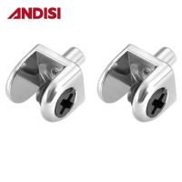 China Zinc Alloy Semi-Circular Adjustable Shelf Bracket for Glass Shelf Wall Mount FA06 for sale