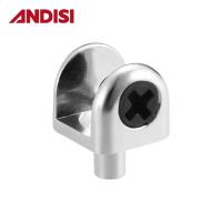 China Zinc Alloy Semi-Circular Adjustable Shelf Bracket for Glass Shelf Wall Mount FA06 for sale