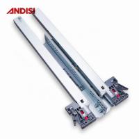 China ANDISI Undermount Drawer Slide Soft Close Push to Open 35kg Load Capacity 300-600mm for sale