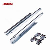 China ANDISI Undermount Drawer Slide Soft Close Push to Open 35kg Load Capacity 300-600mm for sale