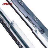 China ANDISI Undermount Drawer Slide Soft Close Push to Open 35kg Load Capacity 300-600mm for sale