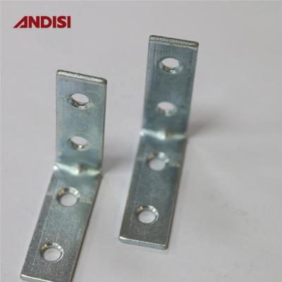 China 39.5x39.5x13mm Steel L Shape Corner Cabinet Connector Bracket Zinc Plated 2mm Thick by ANDISI for sale