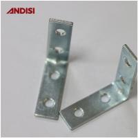China 39.5x39.5x13mm Steel L Shape Corner Cabinet Connector Bracket Zinc Plated 2mm Thick by ANDISI for sale