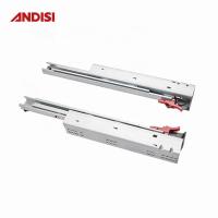 China ANDISI 3-Fold Soft Close Undermount Drawer Slide 35kg Capacity 300-600mm Cold Rolled Steel for sale