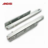 China ANDISI 3-Fold Soft Close Undermount Drawer Slide 35kg Capacity 300-600mm Galvanized Steel for sale