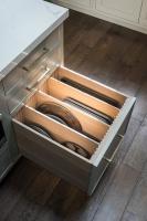 China ANDISI 3-Fold Soft Close Undermount Drawer Slide 35kg Capacity 300-600mm Galvanized Steel for sale