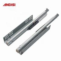 China OEM Cold Rolled Steel Drawer Slide V6 Full Extension Soft Close Concealed Under Mount 30KGS for sale