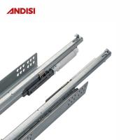 China OEM Cold Rolled Steel Drawer Slide V6 Full Extension Soft Close Concealed Under Mount 30KGS for sale