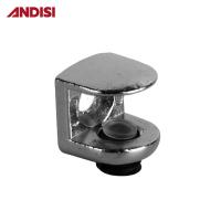 China Zinc Alloy M4 Suction Cup Bracket Glass Clamp Shelf Support for Furniture Hardware Fitting for sale