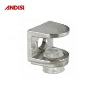 China Zinc Alloy M4 Suction Cup Bracket Glass Clamp Shelf Support for Furniture Hardware Fitting for sale