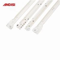 China White Powder Coated Nylon FGV Drawer Slide Rollers Wheels 10 to 24 Inch Durable for sale