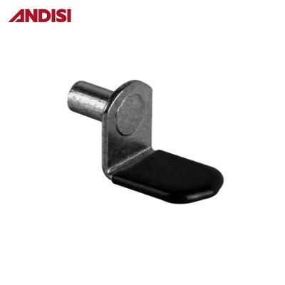 China Steel L Shape Furniture Joint Shelf Bracket Support 6mm Diameter Metal Cabinet Fitting for sale