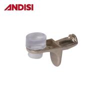 China Zinc Alloy PVC Suction Cup Shelf Support Pegs for Glass Furniture Cabinet Shelves 10mm for sale