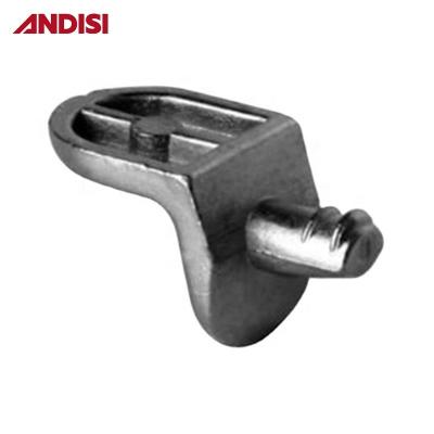 China Zinc Alloy L Shape Furniture Joint Support Pin 5mm for Shelf Bracket Cast Iron Particle Board for sale