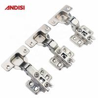 China Iron Slide on Two Way Cabinet Door Hinges for Home Office Furniture Hardware 35mm Cup for sale