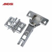 China Iron Slide on Two Way Cabinet Door Hinges for Home Office Furniture Hardware 35mm Cup for sale