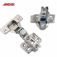 China Iron Slide on Two Way Cabinet Door Hinges for Home Office Furniture Hardware 35mm Cup for sale