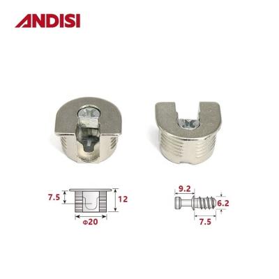 China Zinc Alloy Cam Lock Housing 13mm Height Cabinet Connector for Wood Joint Rafix Fittings for sale