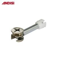 China ANDISI Metal Furniture Cam Lock Screw Connecting Rod Dowel 3 in 1 Mini Fix Screw Zinc Plated BA04-07 for sale