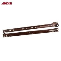 China Powder Coated Roller Slides for Furniture Cabinet Drawers 250-600mm 15kg Load for sale