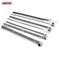 China Powder Coated Roller Slides for Furniture Cabinet Drawers 250-600mm 15kg Load for sale