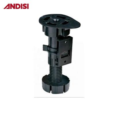 China Adjustable Plastic Kitchen Cabinet Plinth Feet 300pcs per Carton ABS PP Black Leveling Legs for sale