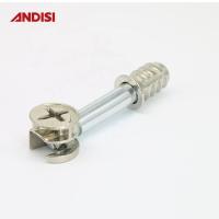 China ANDISI Furniture Zinc Alloy Cam Lock with Zinc Plated Finish 3 in 1 Mini Fix Screw for sale