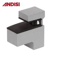 China Zinc Alloy Steel Adjustable Height 0-22mm Wall Mount Glass Shelf Bracket Glass Clamp FA60 for sale