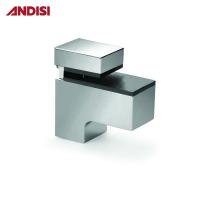 China Zinc Alloy Steel Adjustable Height 0-22mm Wall Mount Glass Shelf Bracket Glass Clamp FA60 for sale