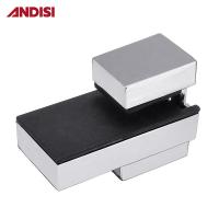 China Zinc Alloy Steel Adjustable Height 0-22mm Wall Mount Glass Shelf Bracket Glass Clamp FA60 for sale
