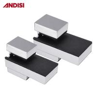 China Zinc Alloy Steel Adjustable Height 0-22mm Wall Mount Glass Shelf Bracket Glass Clamp FA60 for sale