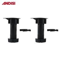 China Adjustable Plastic Kitchen Cabinet Leg ABS PP Leveling Foot for Table Plinth 150mm for sale