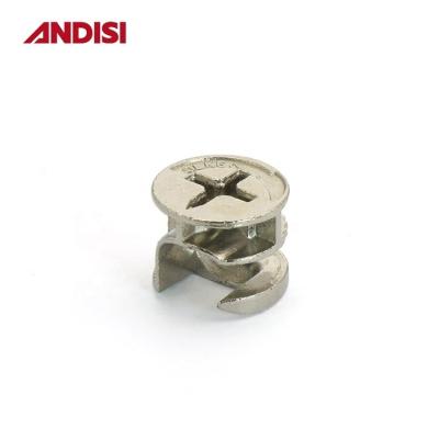 China Zinc Alloy Hidden Cam Door Lock Furniture Fittings Eccentric Cam AB1512 AB1513 for sale