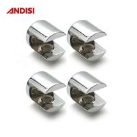 China Zinc Alloy Glass Shelf Holder Clip Clamps for Furniture Shelving Support 8mm for sale