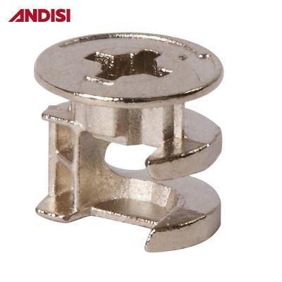 China Zinc Alloy Furniture Cam Connector Eccentric Minifix KD Fitting 15mm for Cabinet Assembly for sale