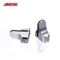 China Zinc Alloy Furniture Glass Shelf Bracket Adjustable Height 4-13mm Glass Clamp Clip Holder for sale