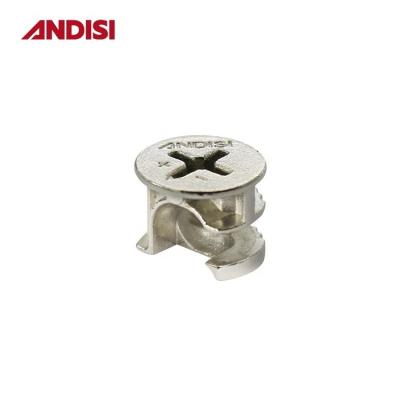 China 3 in 1 Mini Fix Screw Cam Lock with Zinc Alloy Nut for Home Office Cabinet Connector 15mm for sale