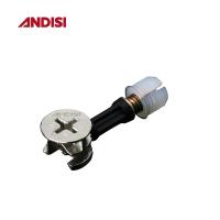 China 3 in 1 Mini Fix Screw Cam Lock with Zinc Alloy Nut for Home Office Cabinet Connector 15mm for sale