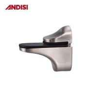 China Zinc Alloy Glass Shelf Bracket Adjustable Glass to Glass Support Chrome Matt Nickel FA34 for sale