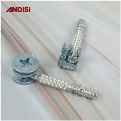 China Zinc Alloy Cam Lock 3 in 1 Mini Fix Screw 15mm Diameter Furniture Cabinet Connector for sale