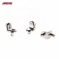 China Zinc Alloy Cabinet Shelf Support Clip Nickel Plated Finish EA07 for Furniture Hardware for sale