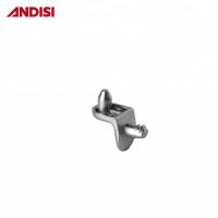 China Zinc Alloy Cabinet Shelf Support Clip Nickel Plated Finish EA07 for Furniture Hardware for sale