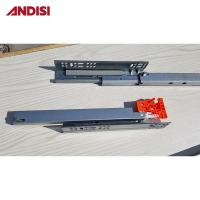 China Cold Rolled Steel Undermount Drawer Slide 45mm Full Extension Soft Close for Furniture Cabinet for sale